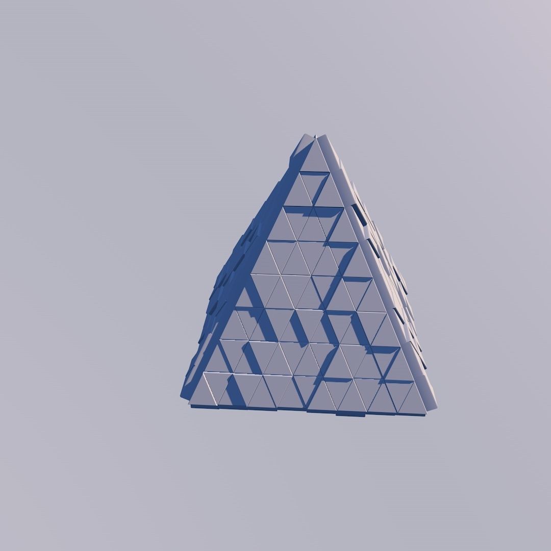 Sci Fi Object No 20 - Pyramid Sphere Torus 2019 3D asset 1