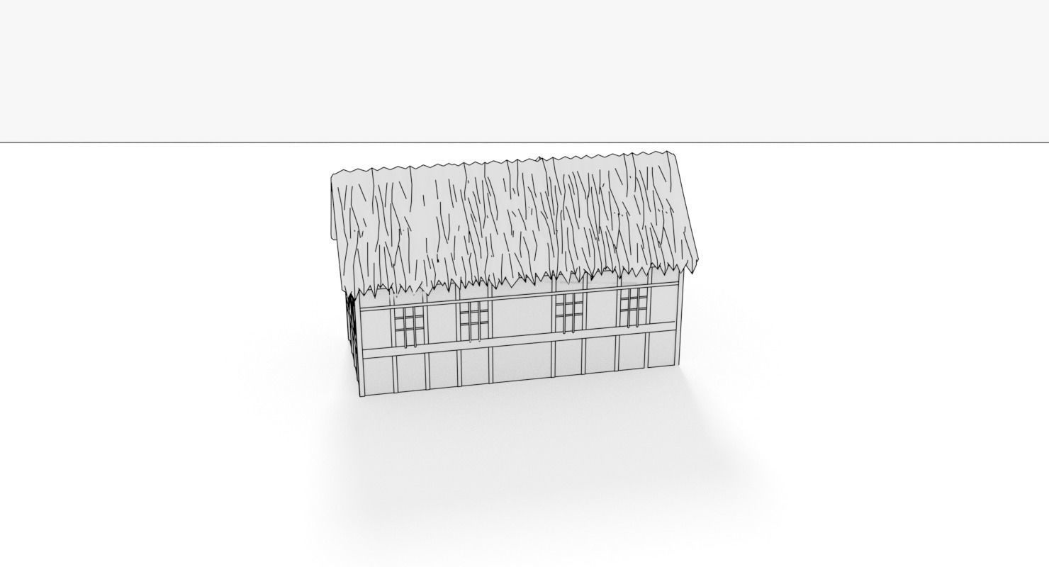3D model Thatched Roof House model VR / AR / low-poly | CGTrader