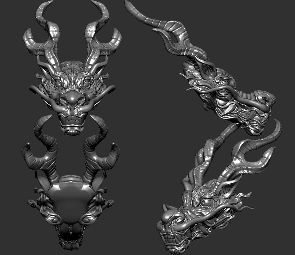 Dragon chinese 3D model 3D printable | CGTrader