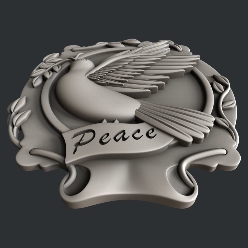 3d STL models for 3d printer dove peace 3D model 3D printable | CGTrader