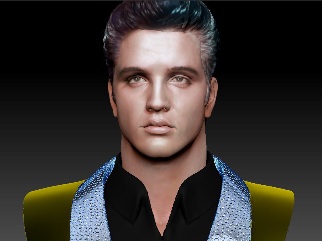 Elvis Presley 3d model The King 3d print bust 3D model 3D printable ...