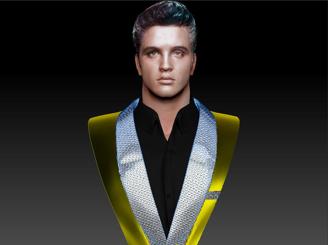Elvis Presley 3d model The King 3d print bust 3D model 3D printable ...