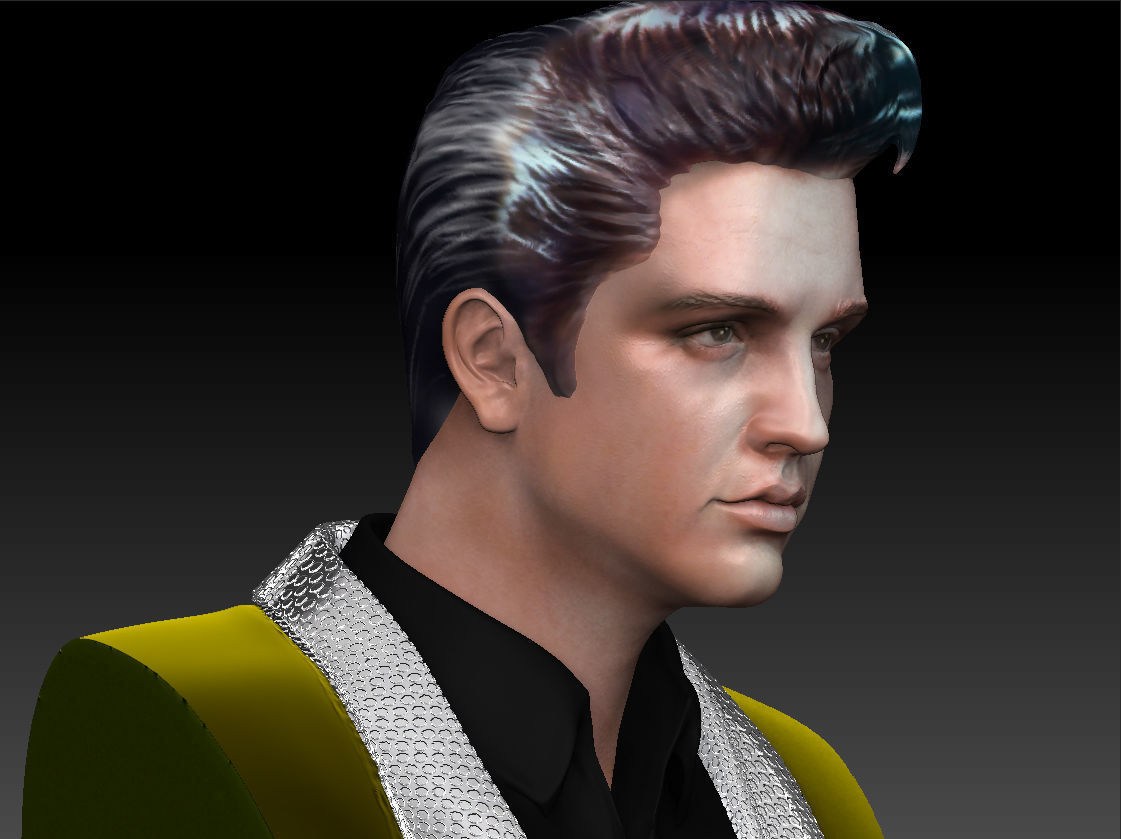 Elvis Presley 3d model The King 3d print bust 3D model 3D printable ...