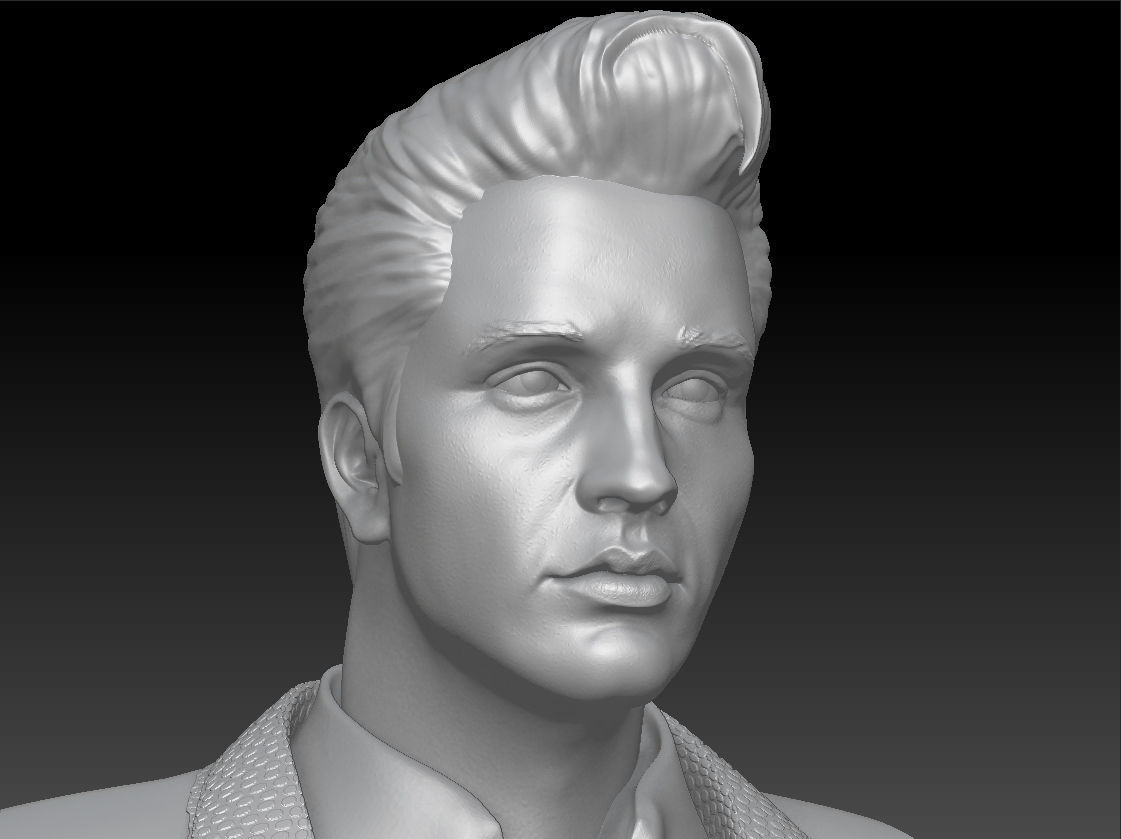 Elvis Presley 3d model The King 3d print bust 3D model 3D printable ...