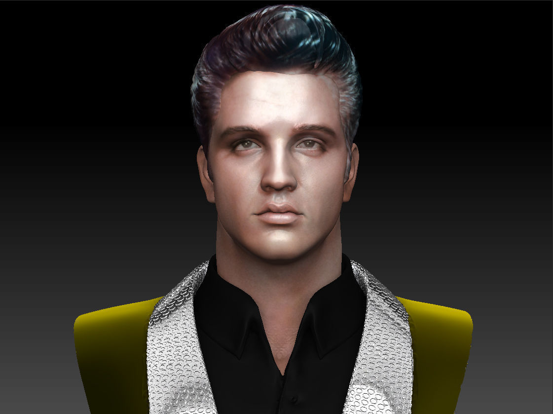 Elvis Presley 3d model The King 3d print bust 3D model 3D printable ...
