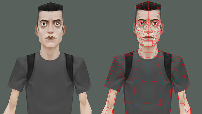 3D model Low poly Eliot sims character VR / AR / low-poly | CGTrader