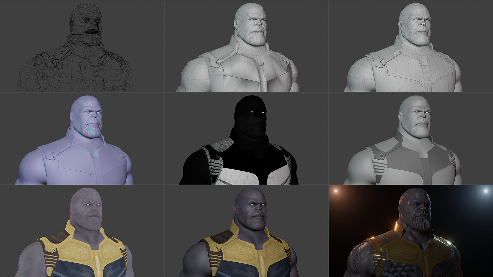 3D model Thanos Rigged VR / AR / low-poly | CGTrader