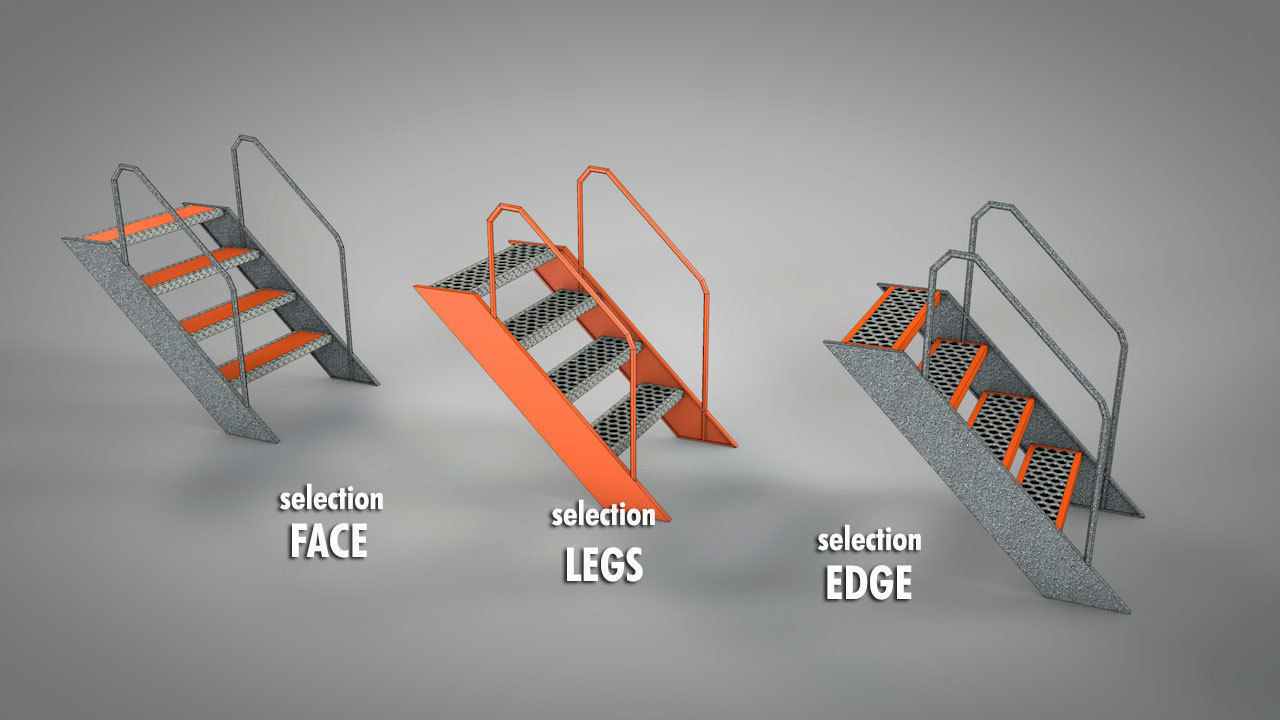 3D model Galvanized Metal Stages VR / AR / low-poly | CGTrader