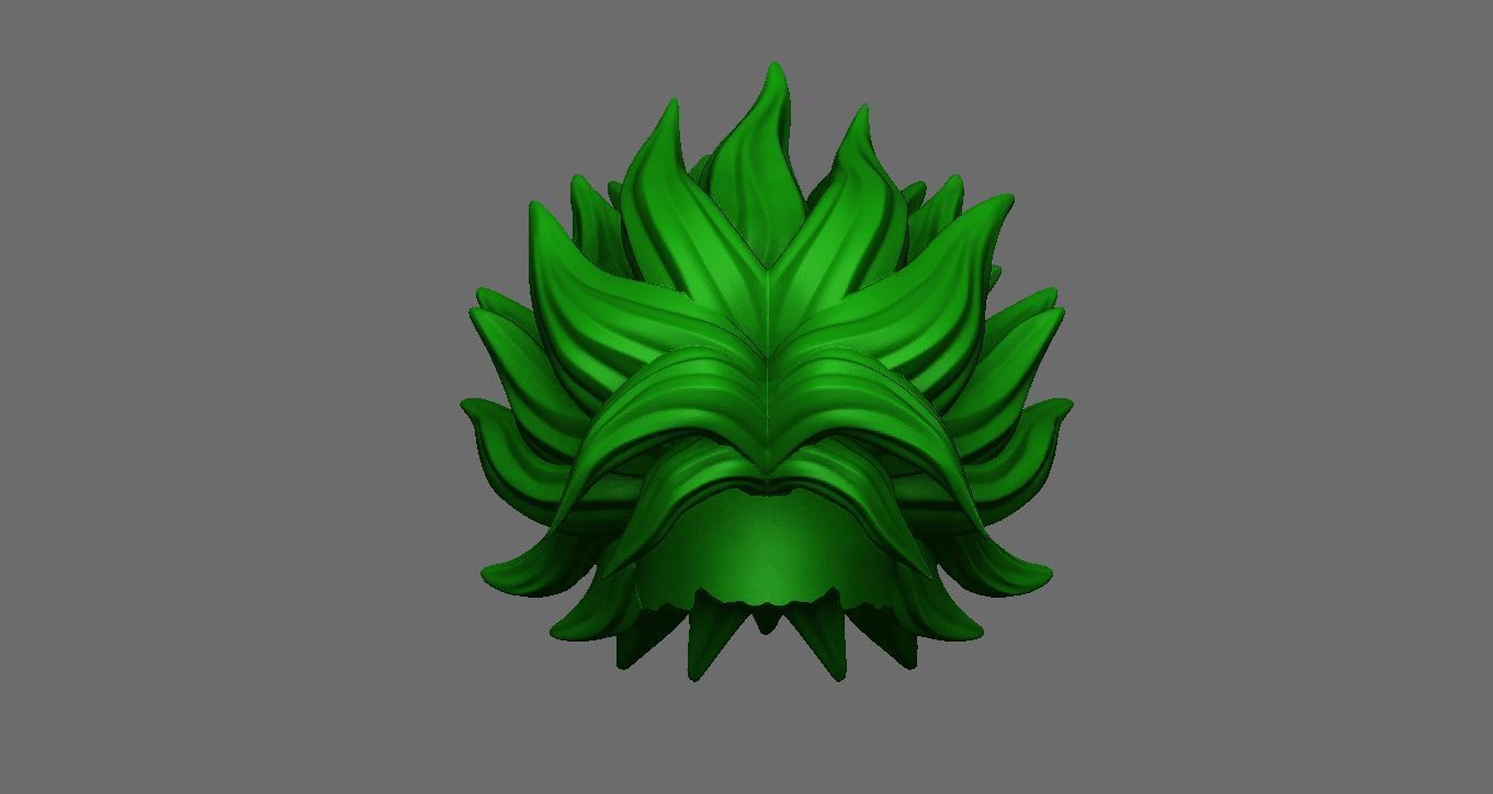 Broly Hair - Dragon ball - For Cosplay 3D print model 3D model 3D ...