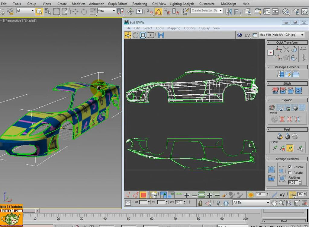 3ds max 2014 Unwrap Mapping vol 35 Italiano MP4 3D model | CGTrader