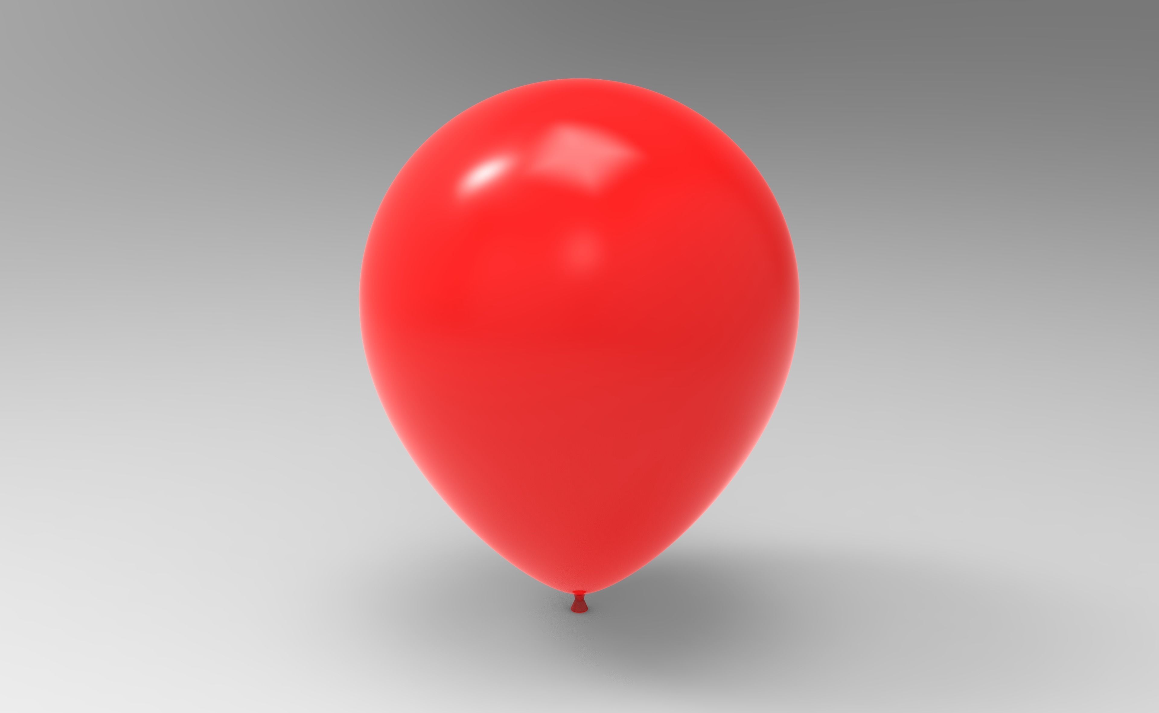3D model Balloon Low Polly Smooth 3d Model Solid and Mesh VR / AR / low ...