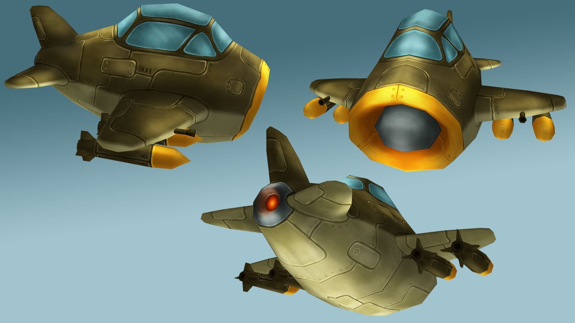 3D model Airplane type 2 VR / AR / low-poly | CGTrader