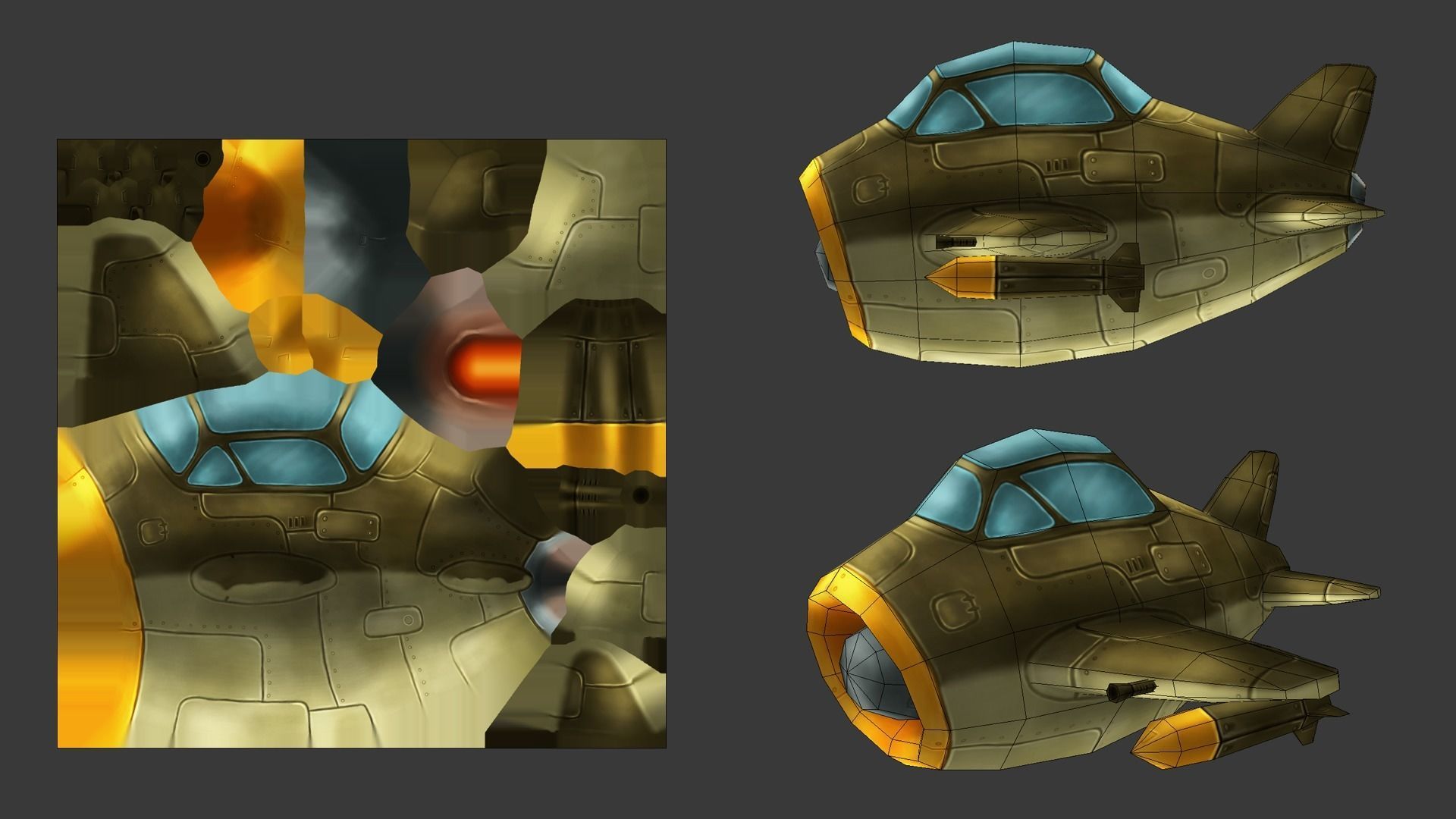 3D model Airplane type 2 VR / AR / low-poly | CGTrader