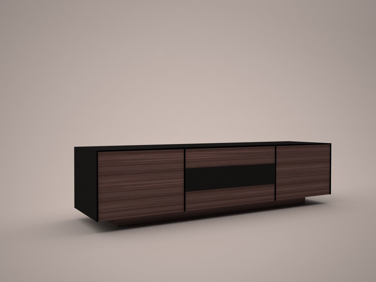 TV console free 3D model | CGTrader