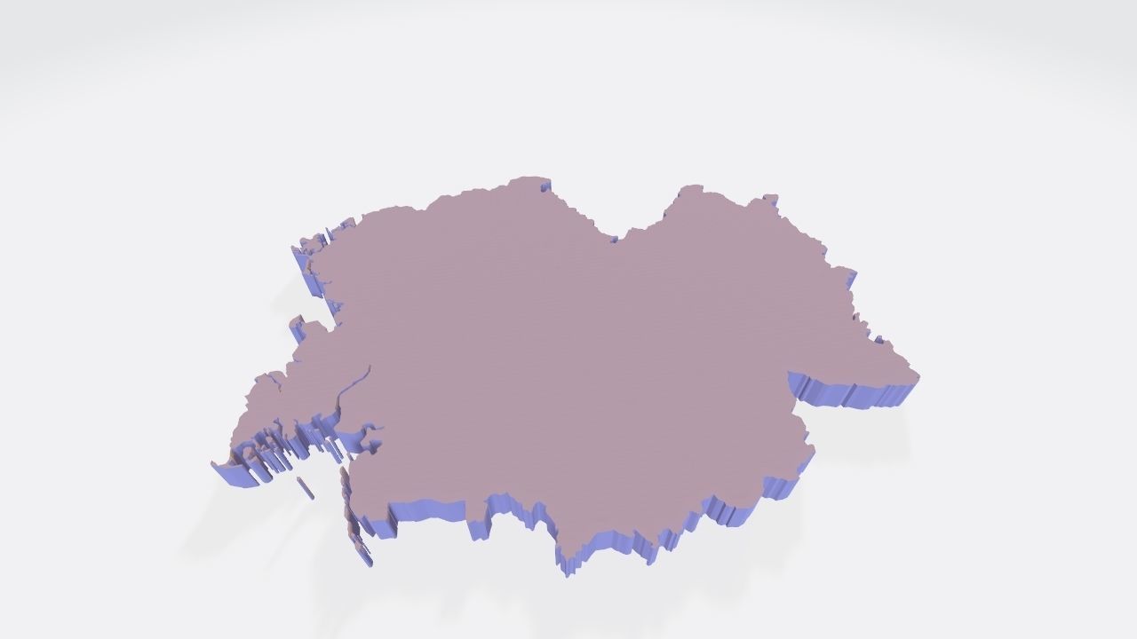 3D model Germany 3D Map with states VR / AR / low-poly | CGTrader