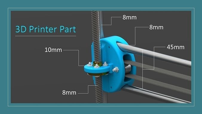 3D Printer Part 3D model 3D printable | CGTrader