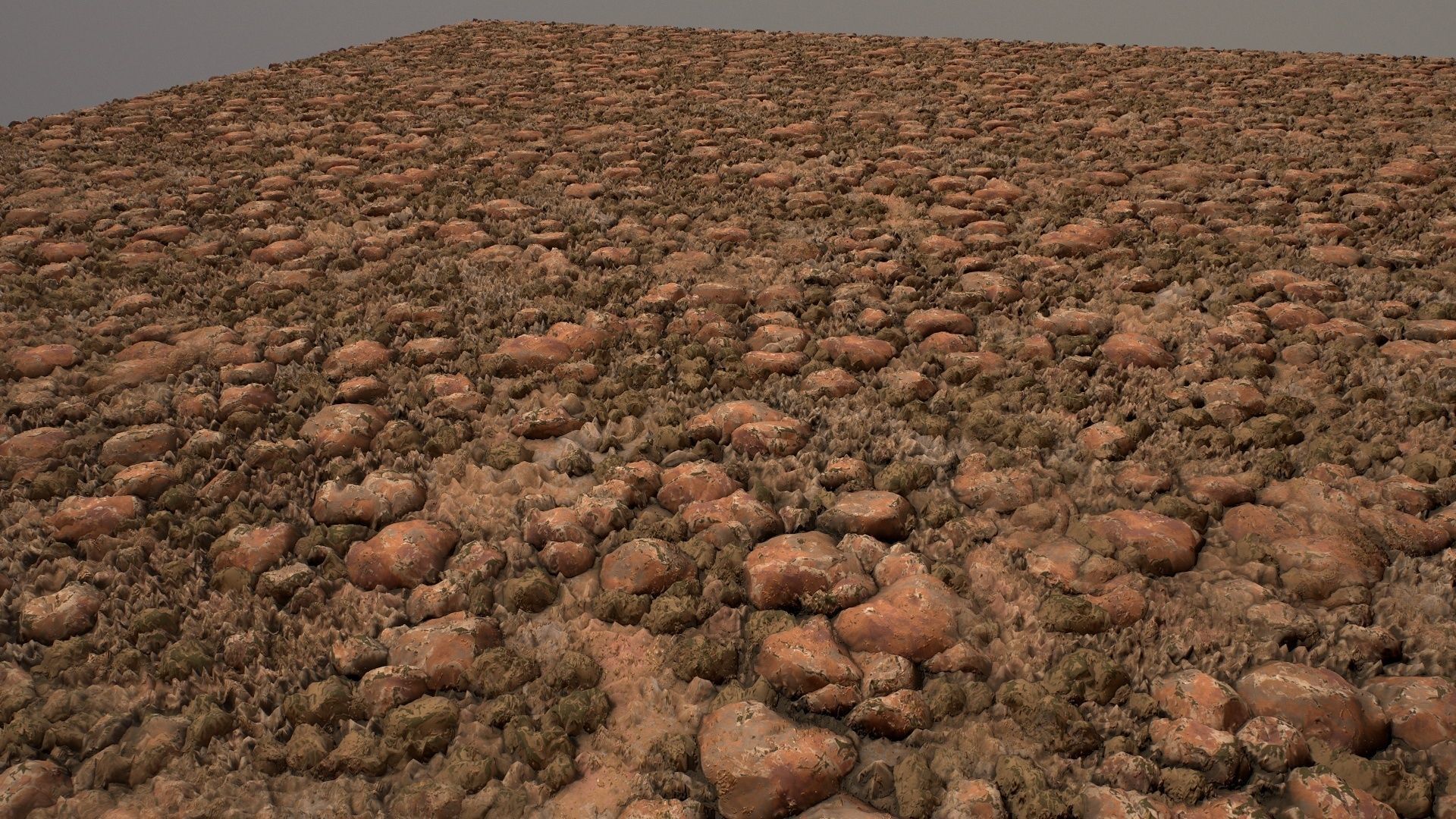 Texture PBR seamless red rocky ground textures VR / AR / low-poly ...
