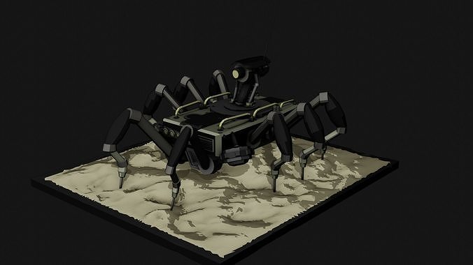eight legged robot 3D model | CGTrader