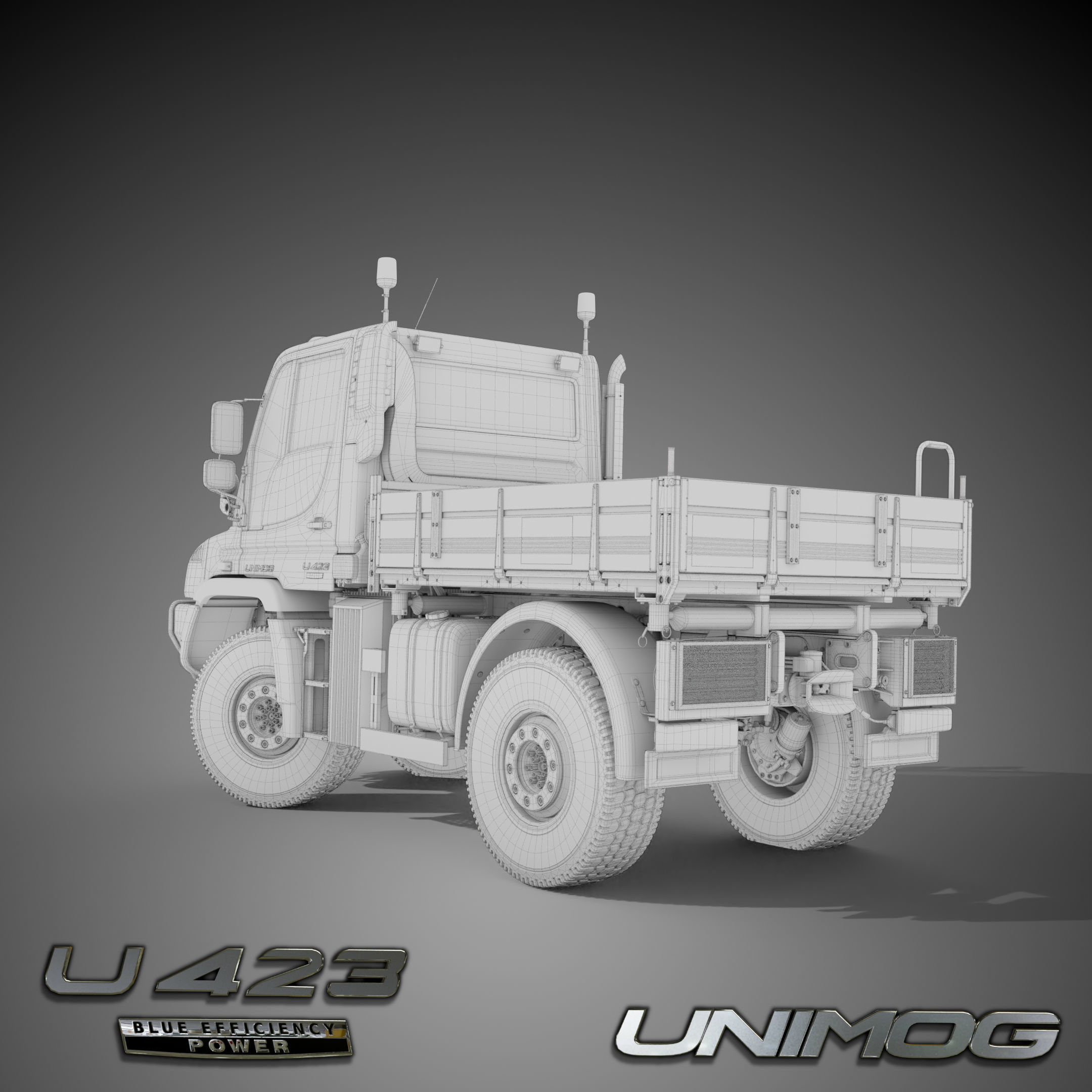 Unimog U423 - Rigged V2 1 Update October 2021 3D model animated rigged ...