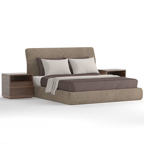 Poliform Laze Bed 3d Model Cgtrader