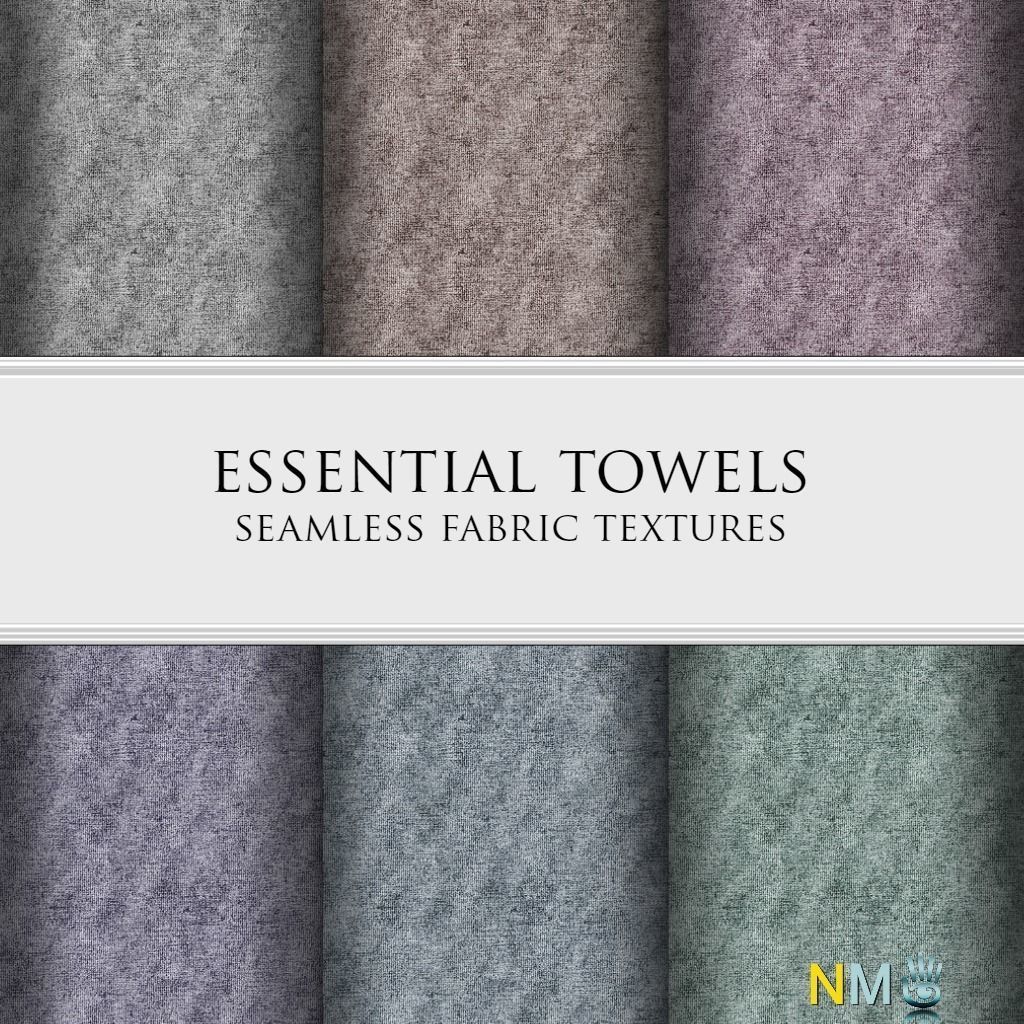 Essential Towels Fabrics Seamless Textures Set Texture