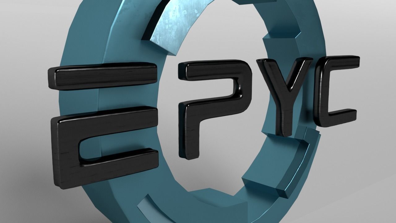 AMD EPYC Logo 01 free VR / AR / low-poly 3D model | CGTrader