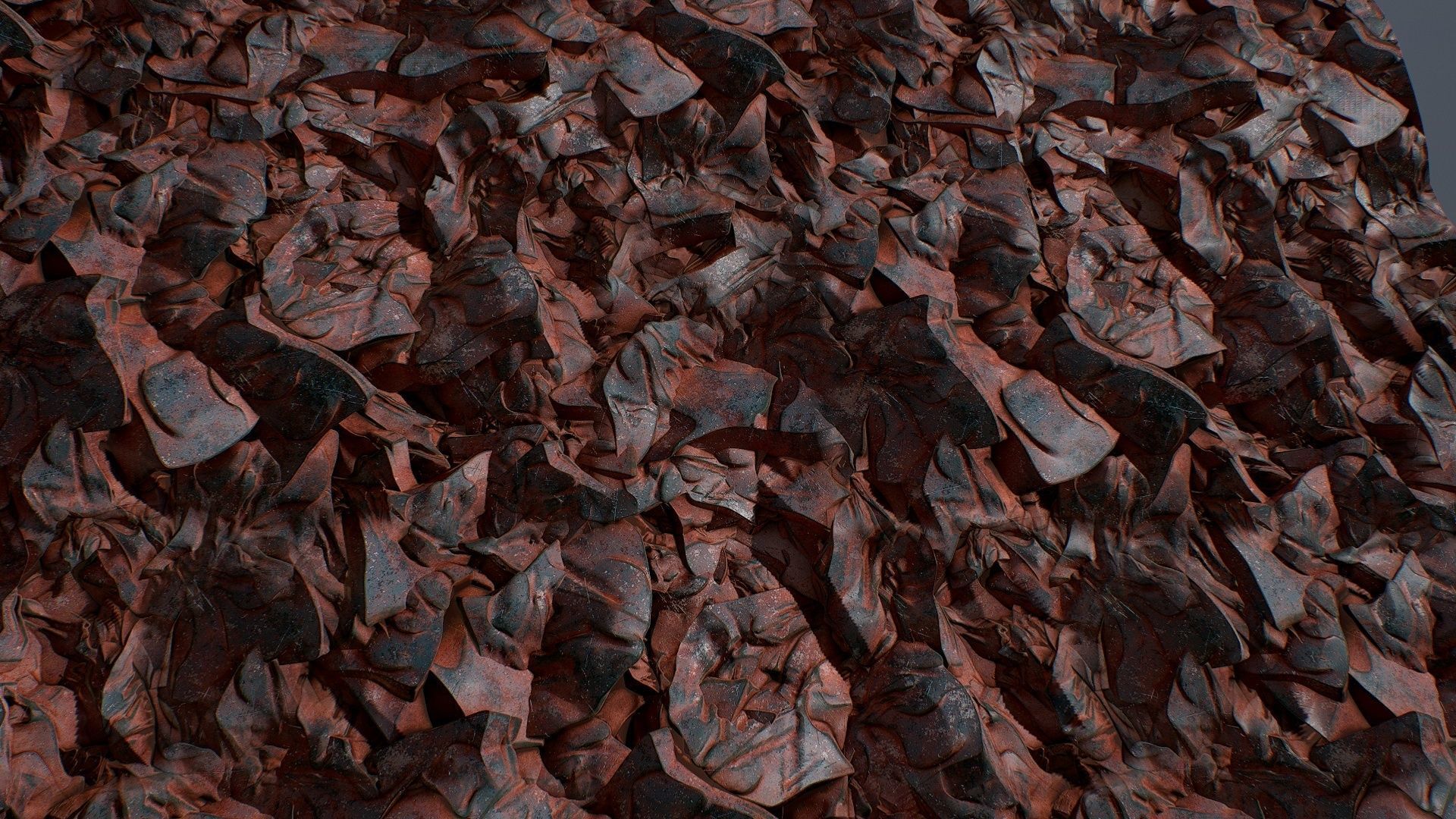 Texture PBR seamless orange alien rock textures VR / AR / low-poly ...