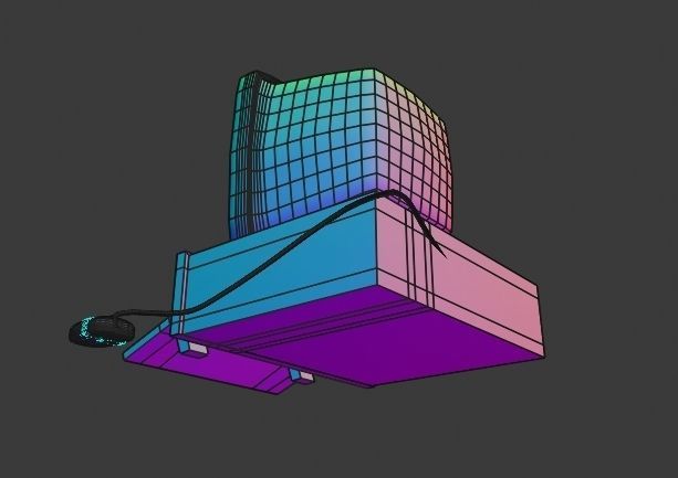 3D model Retro Computer VR / AR / low-poly | CGTrader