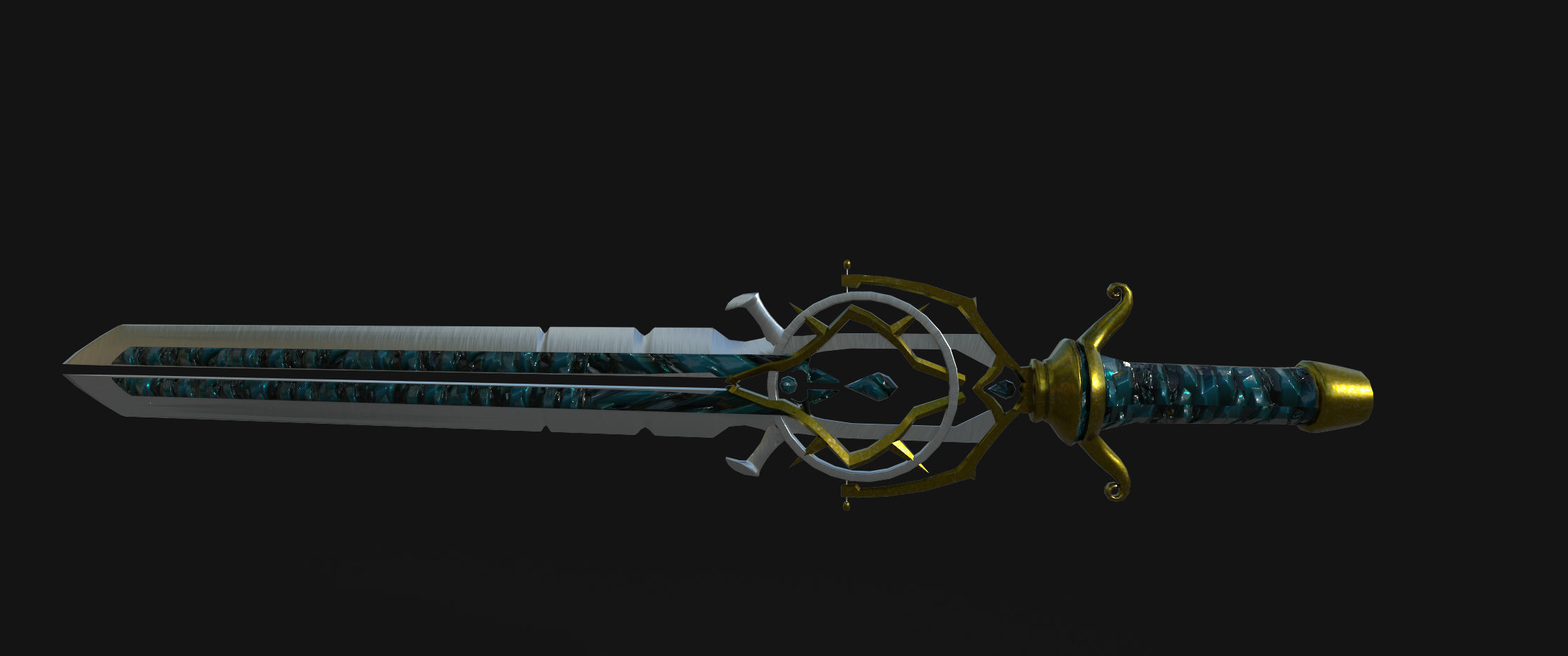 3D model Fantasy Swords Vol 1 combo 4in1 VR / AR / low-poly | CGTrader