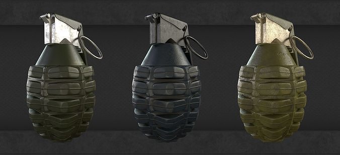 3D model Frag grenade VR / AR / low-poly | CGTrader
