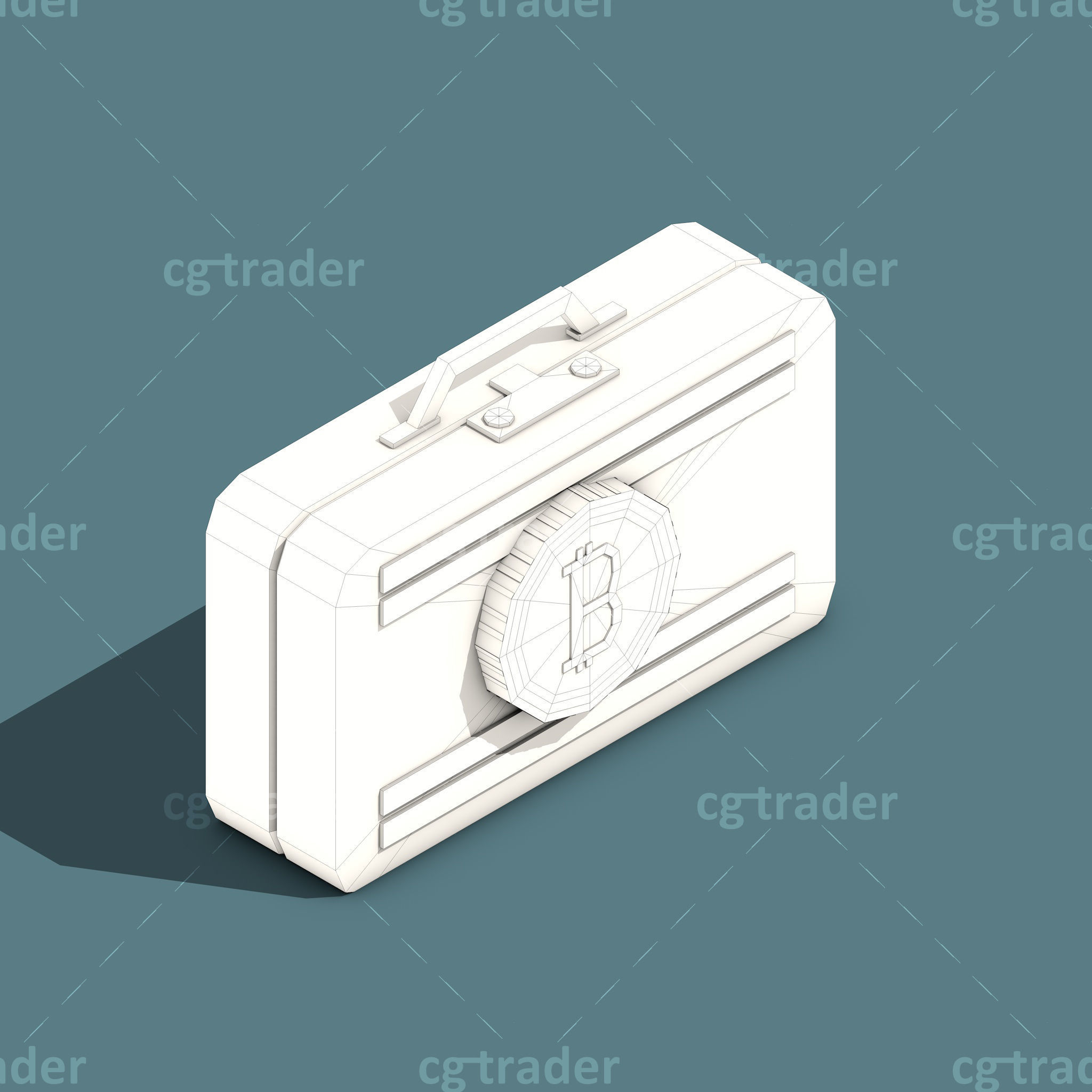 3D model Low Poly Cryptocurrency Blockchain Isometric Pack 01 VR / AR ...
