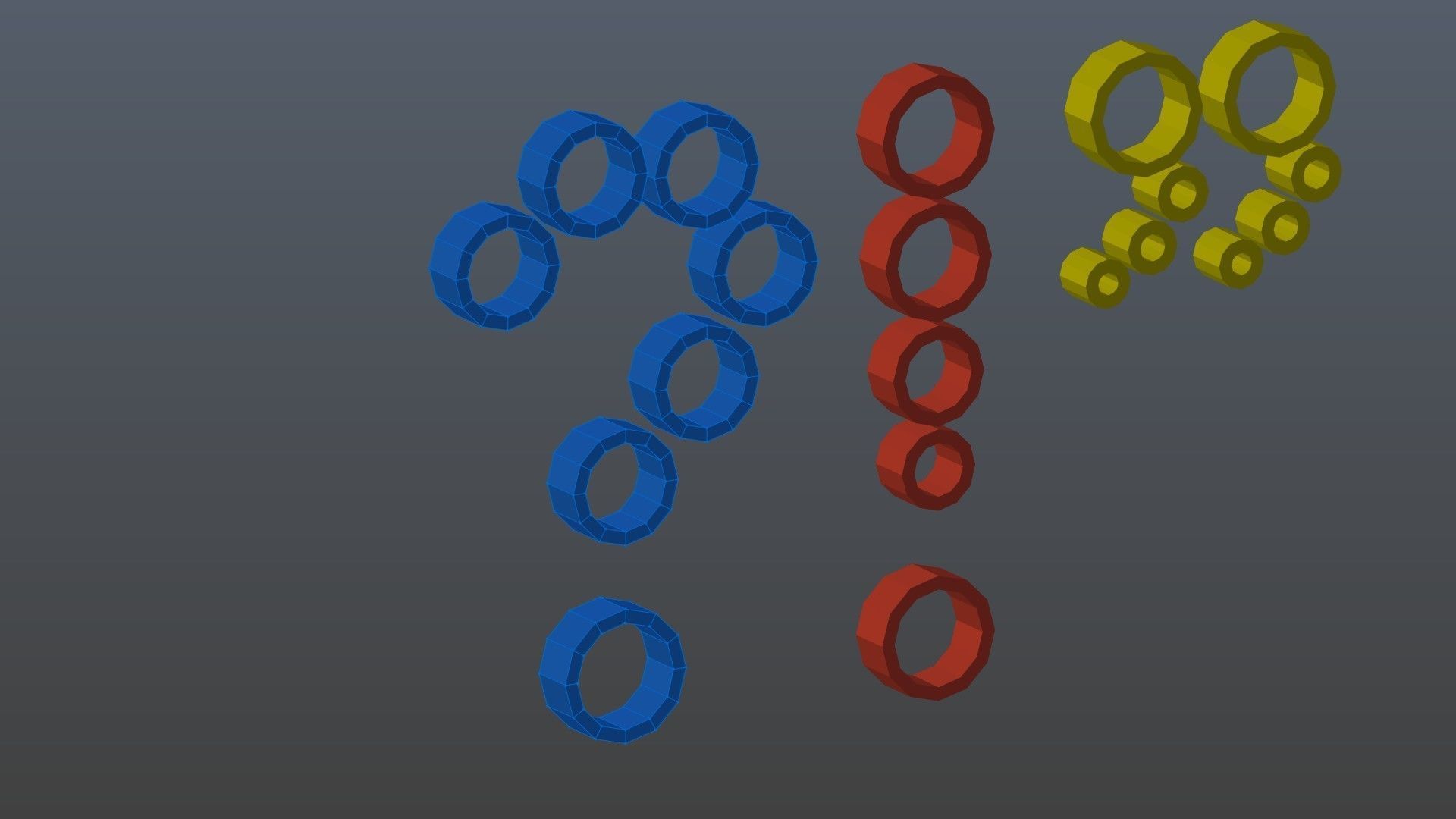3D model Low poly punctuation marks 4 VR / AR / low-poly | CGTrader