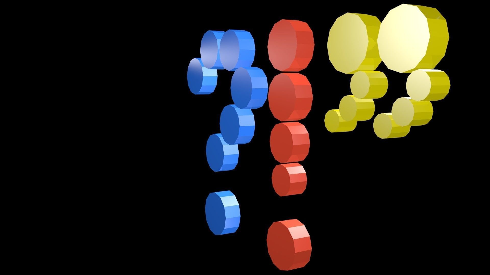 3D model Low poly punctuation marks 5 VR / AR / low-poly | CGTrader