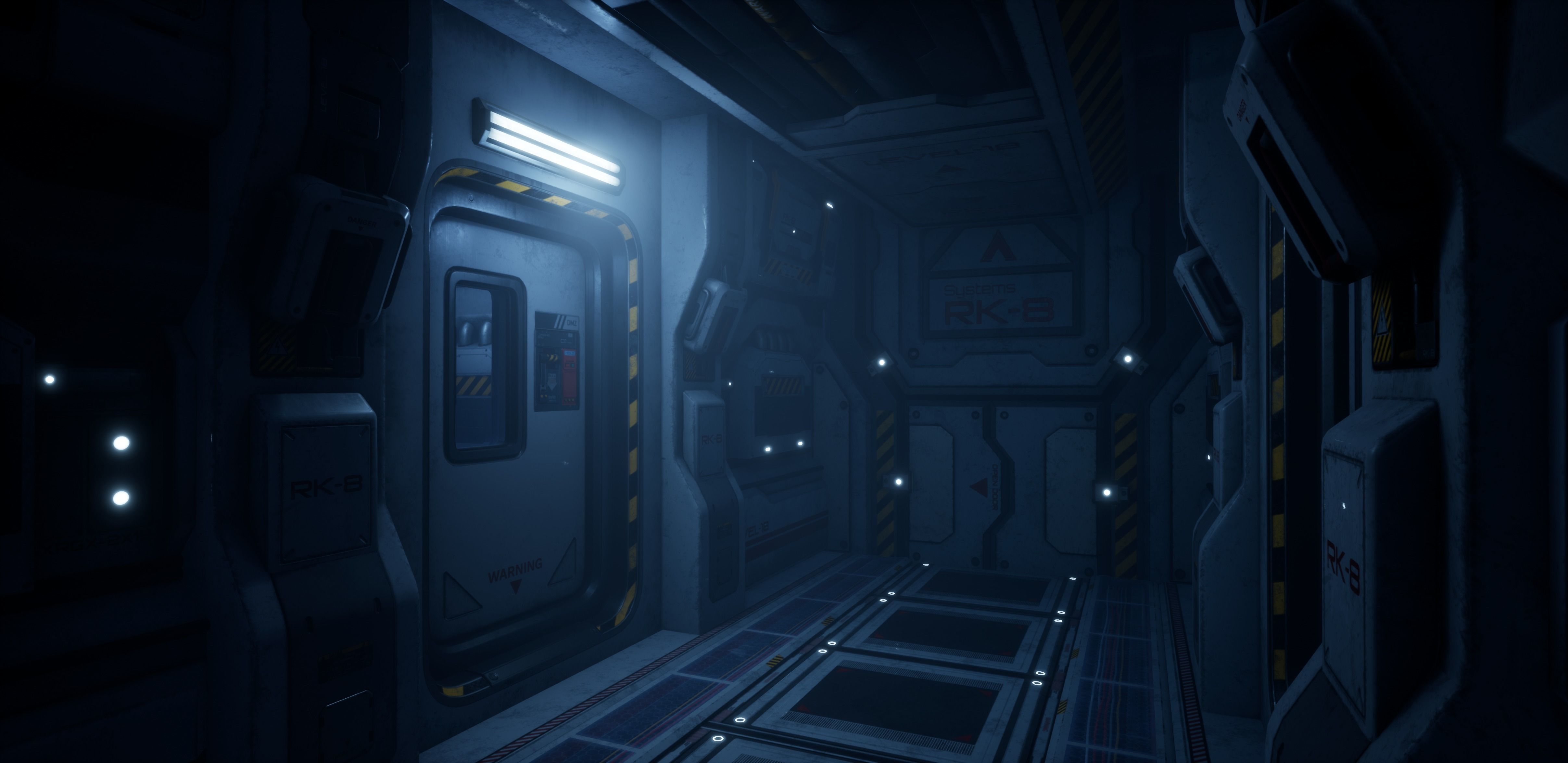 3D model Sci-Fi Modular Corridor - 11 Assets Pack VR / AR / low-poly ...