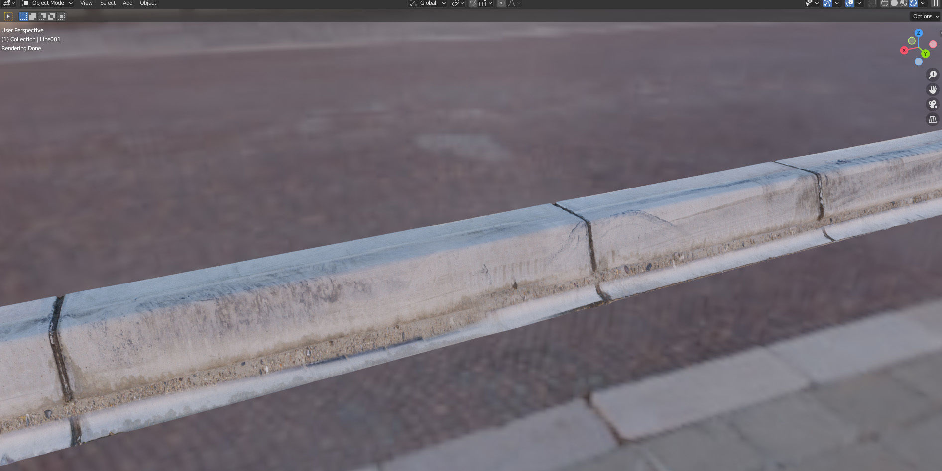 Road curb 3D model | CGTrader