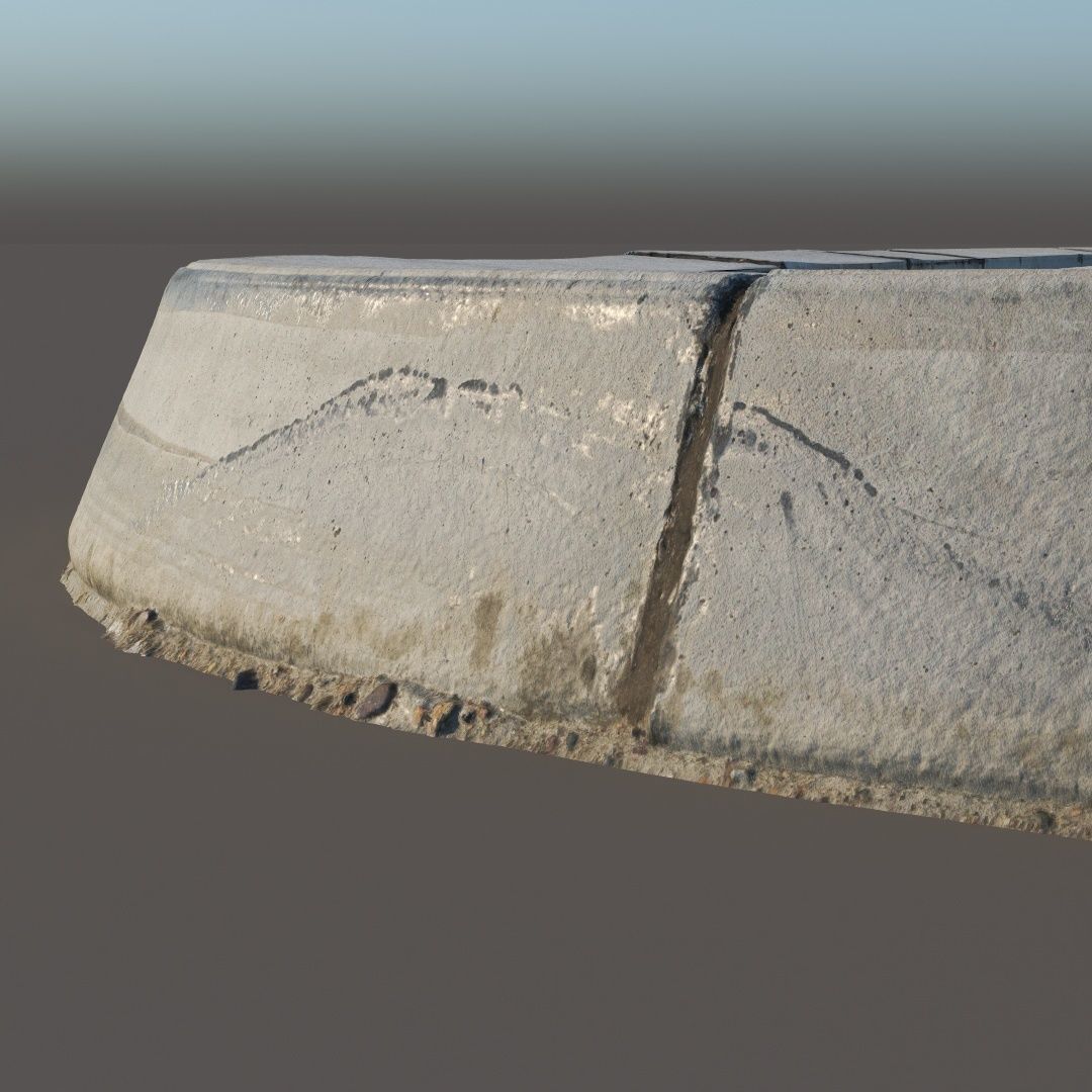 Road curb 3D model | CGTrader