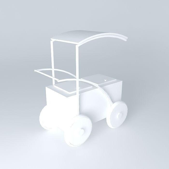 Hawker cart 3D model | CGTrader