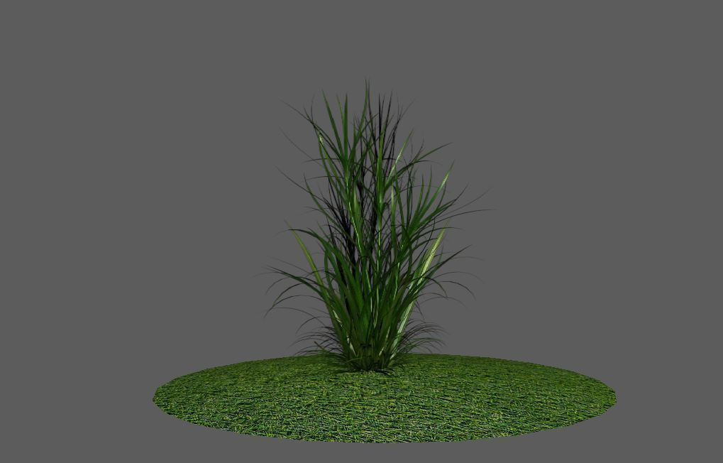 3D model Low Poly Alpha Grass Pack Vol 03 VR / AR / low-poly | CGTrader