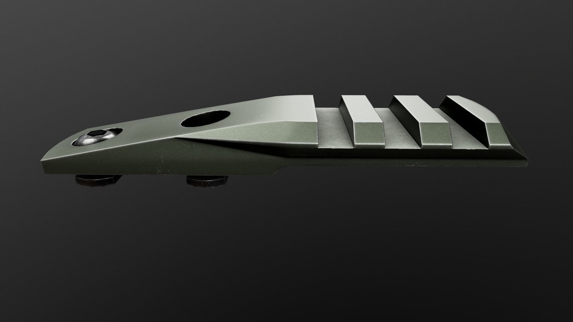 MLOK 1913 Picatinny Rail Sections free VR / AR / low-poly 3D model | CGTrader