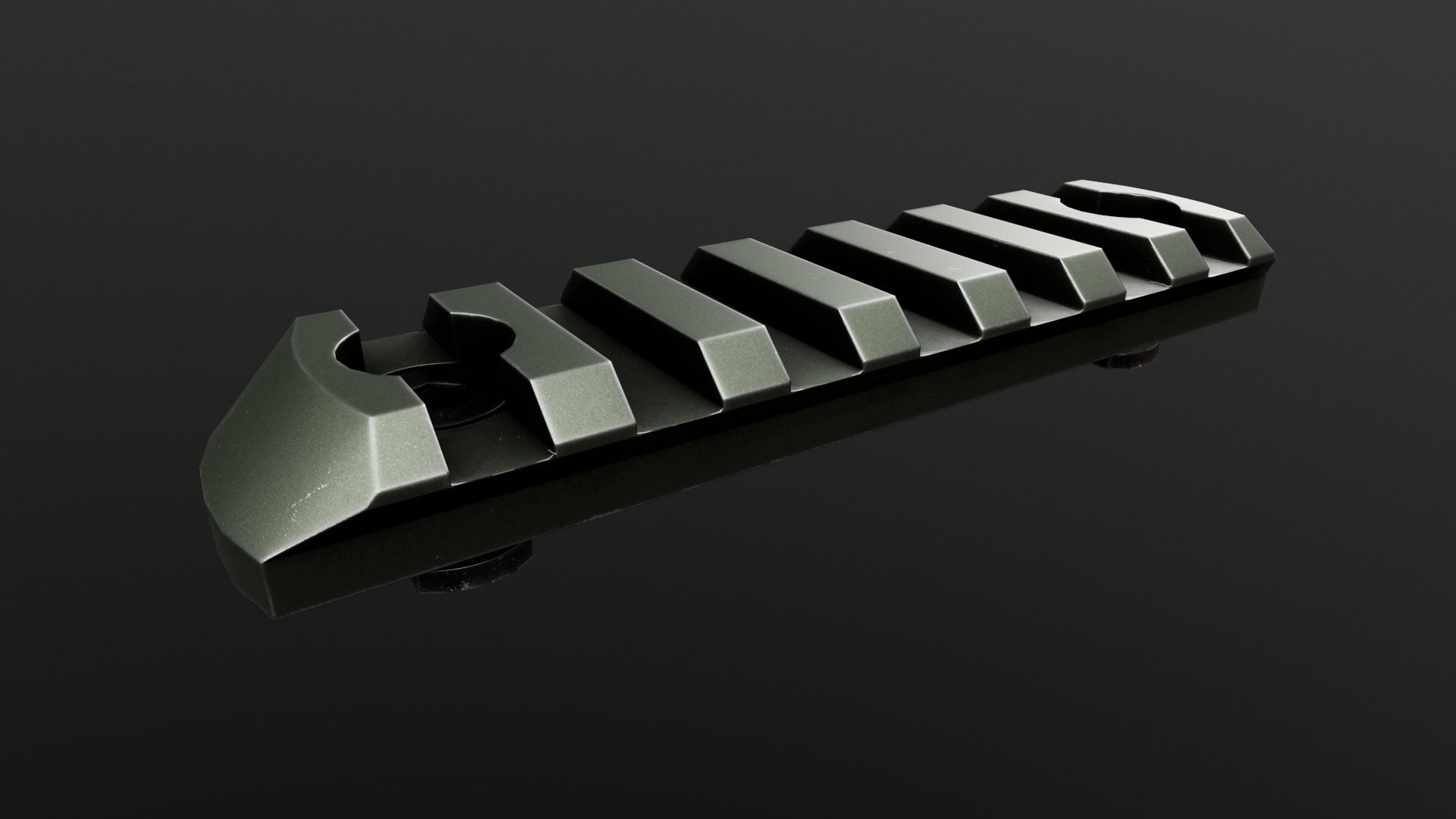 MLOK 1913 Picatinny Rail Sections free VR / AR / low-poly 3D model ...