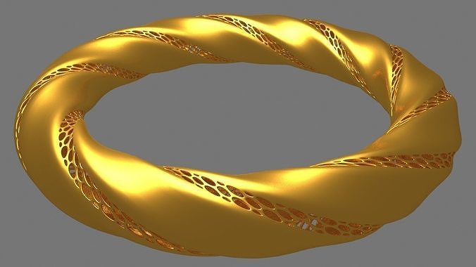 ring art 3D model 3D printable | CGTrader