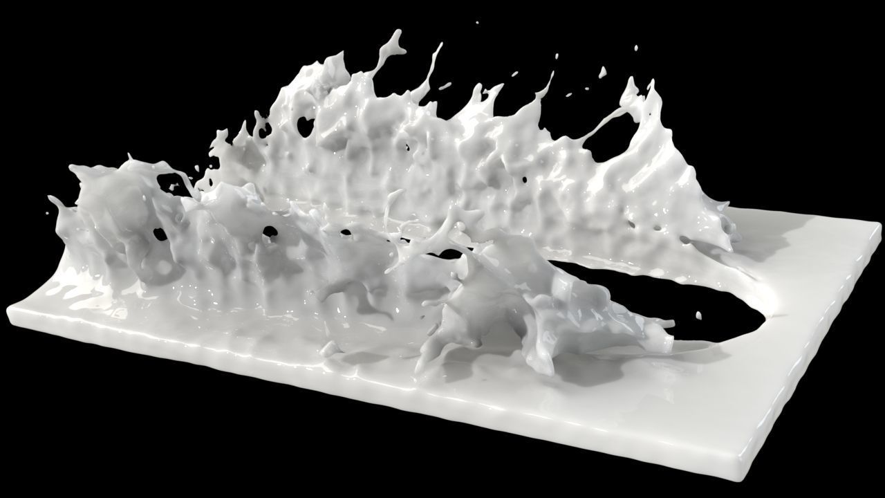 Puddle splash 3D model | CGTrader