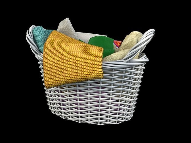 Laundry Basket free 3D model | CGTrader