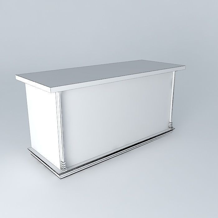Reception table 3D model | CGTrader