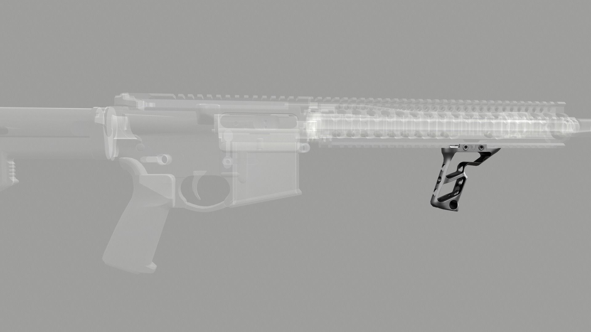 3D model Fortis SHIFT Vertical Grip VR / AR / low-poly | CGTrader