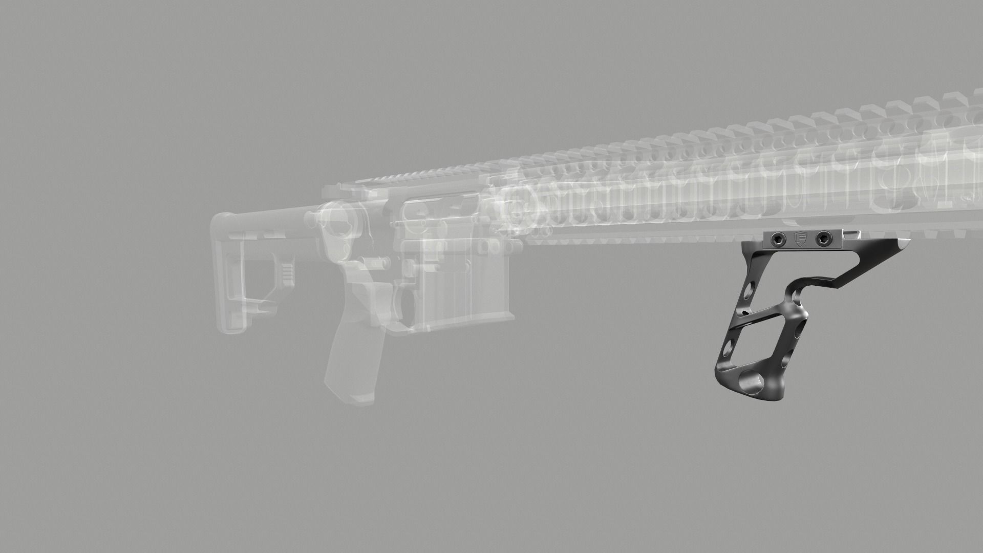 3D model Fortis SHIFT Vertical Grip VR / AR / low-poly | CGTrader