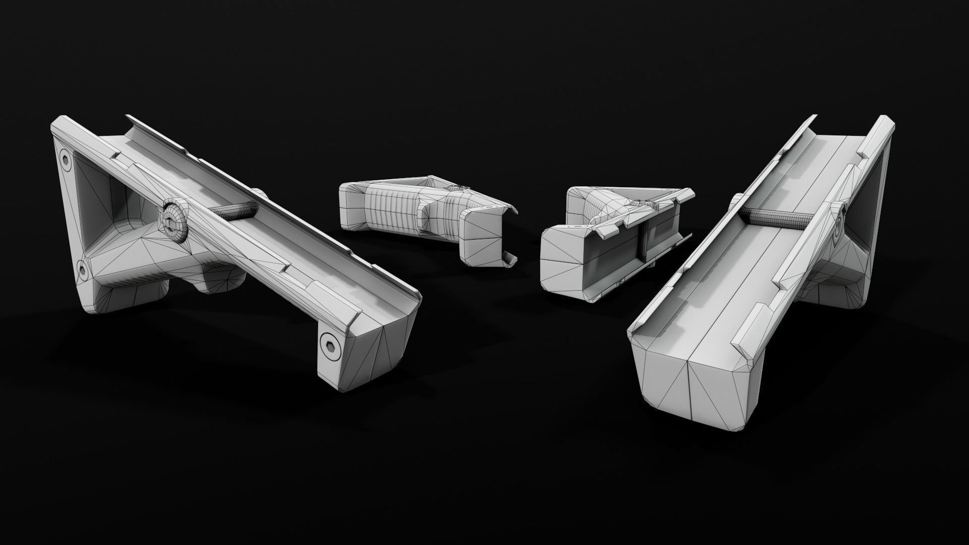 3D model Magpul AFG-2 Angled Fore Grip VR / AR / low-poly | CGTrader
