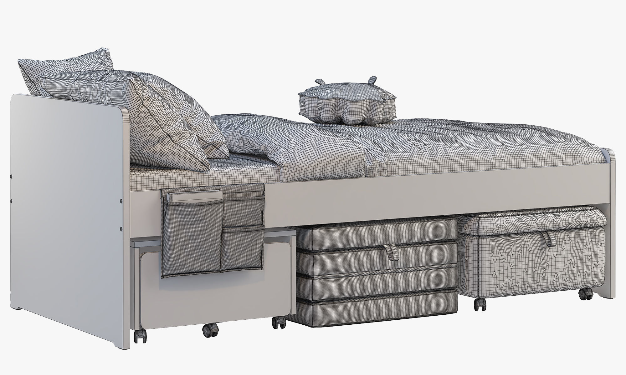 Slakt bed 2 options Ikea 3D model | CGTrader