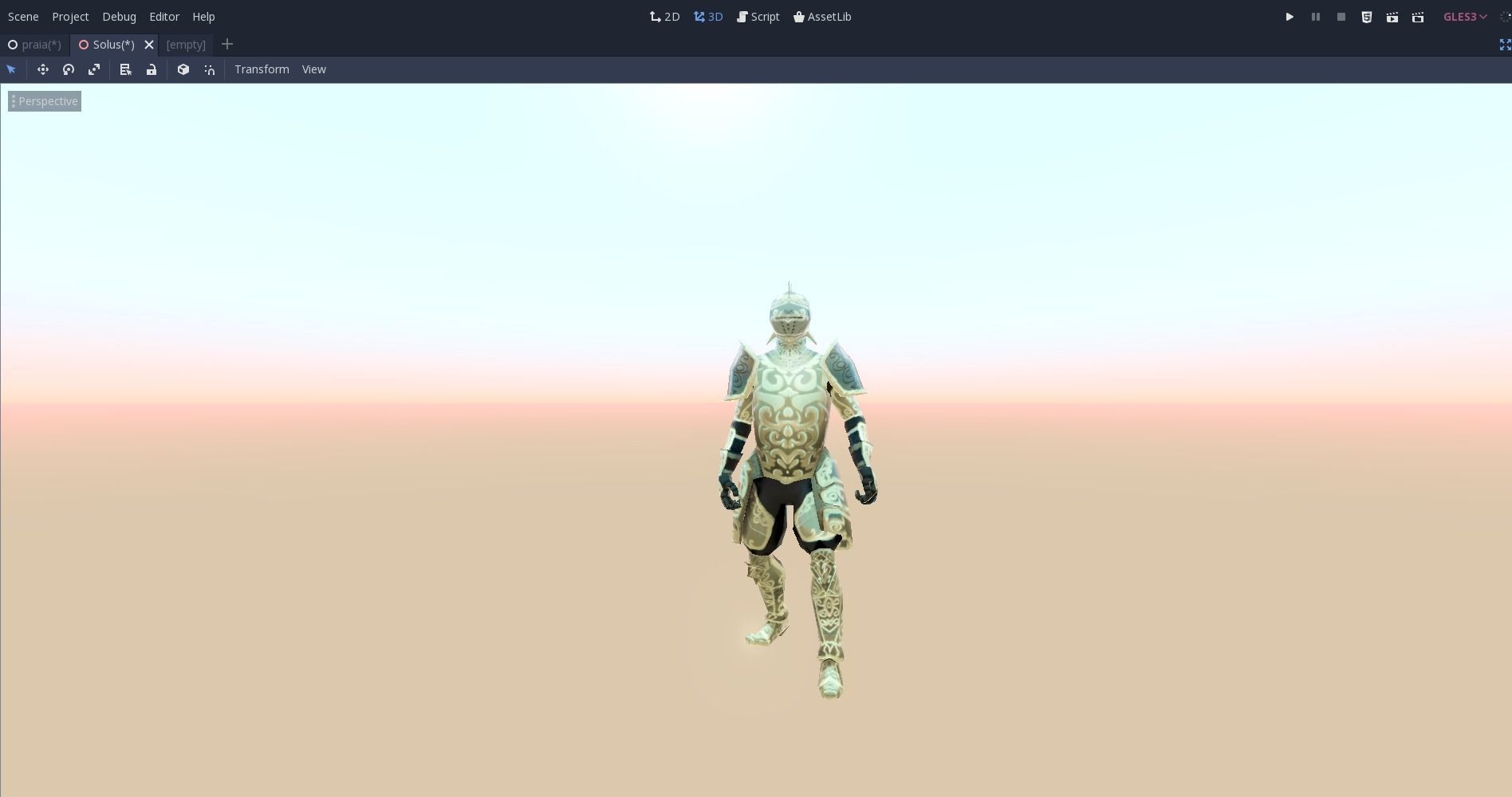 Solus - The Knight - Low Poly Character free VR / AR / low-poly 3D ...