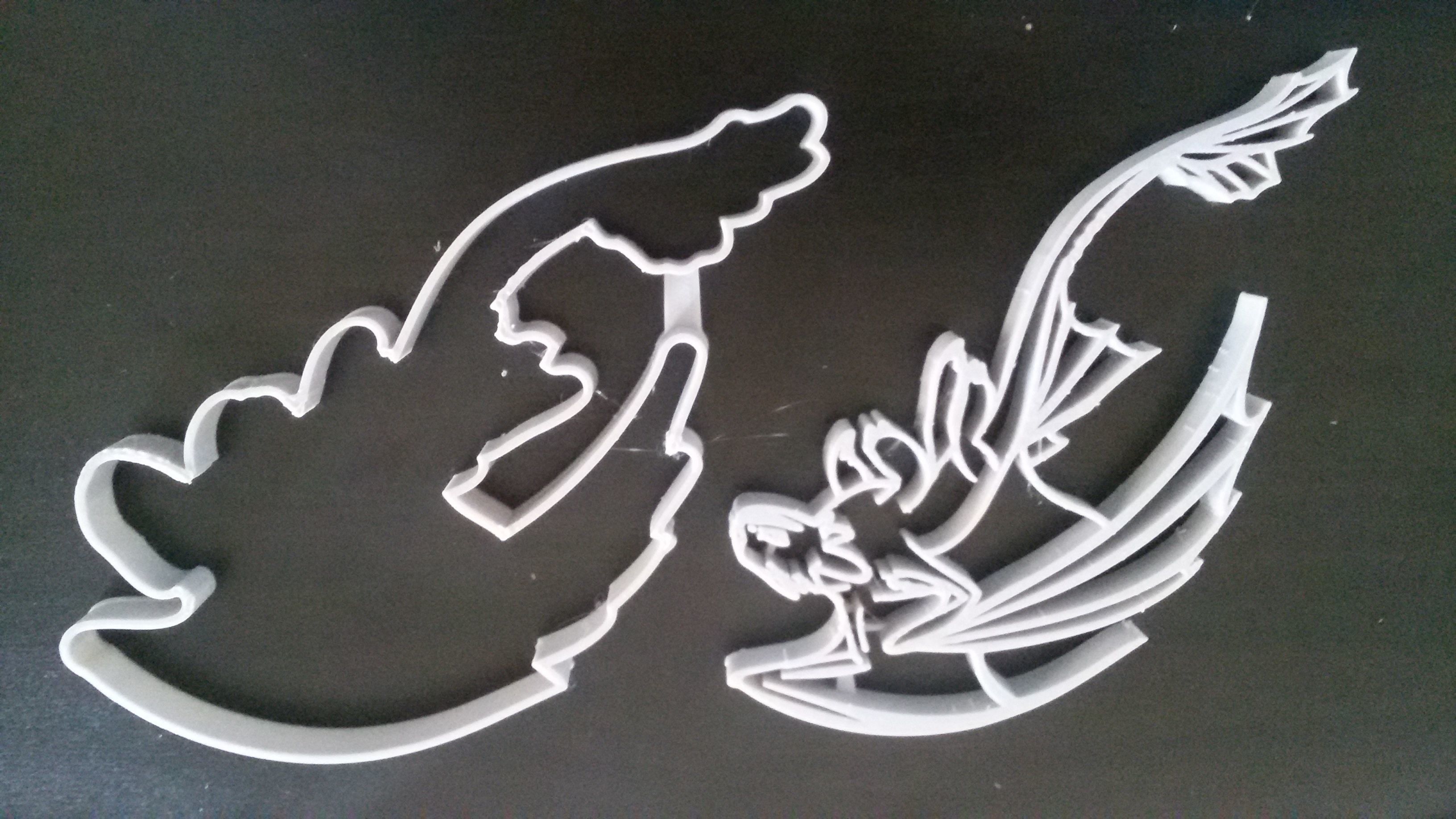 Toothless Cookie Cutter with detail How To Train Your Dragon 3 3D model ...